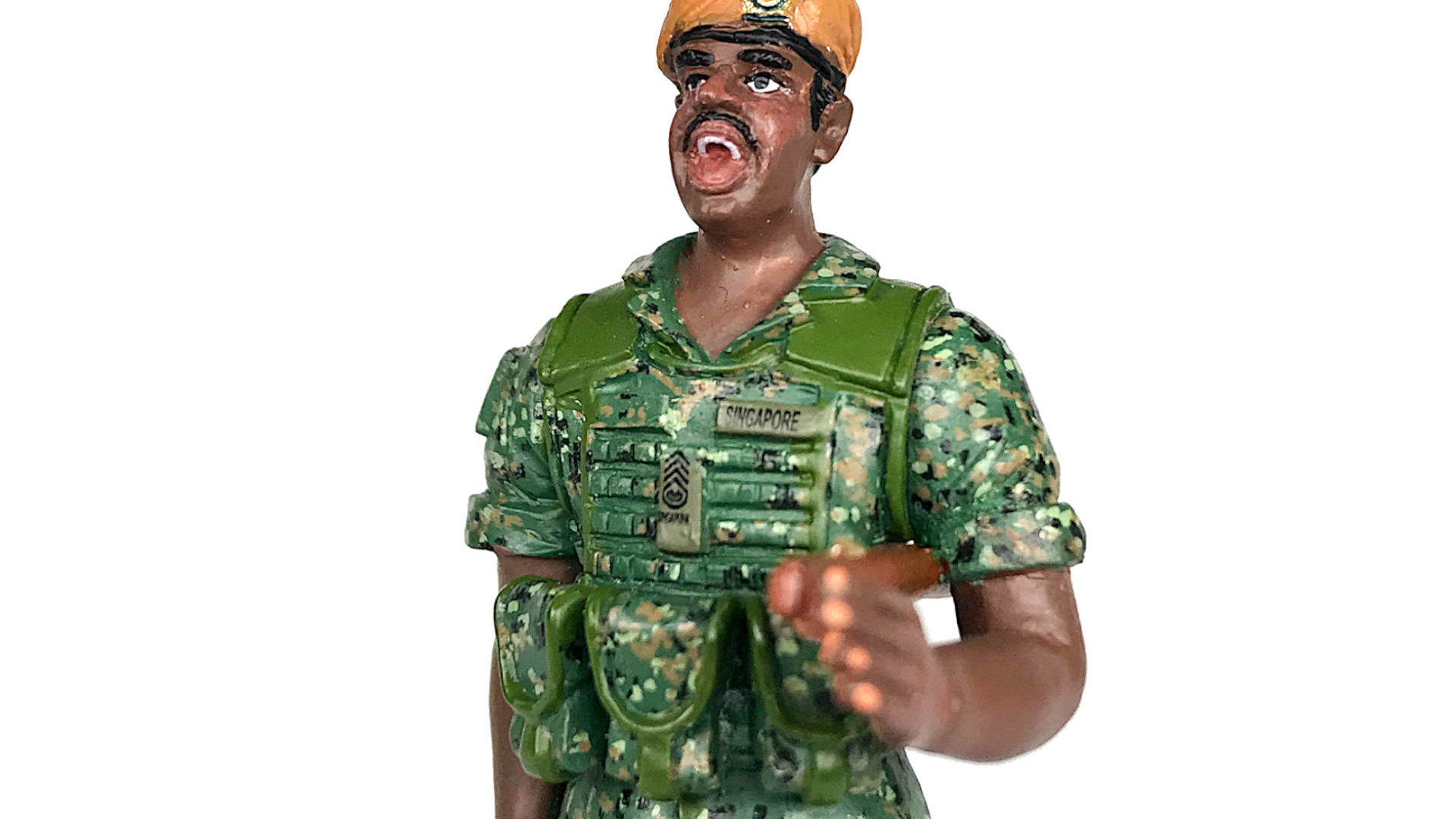 Miniature SAF Regimental Sergeant Major RSM Figurine Miniature Stories