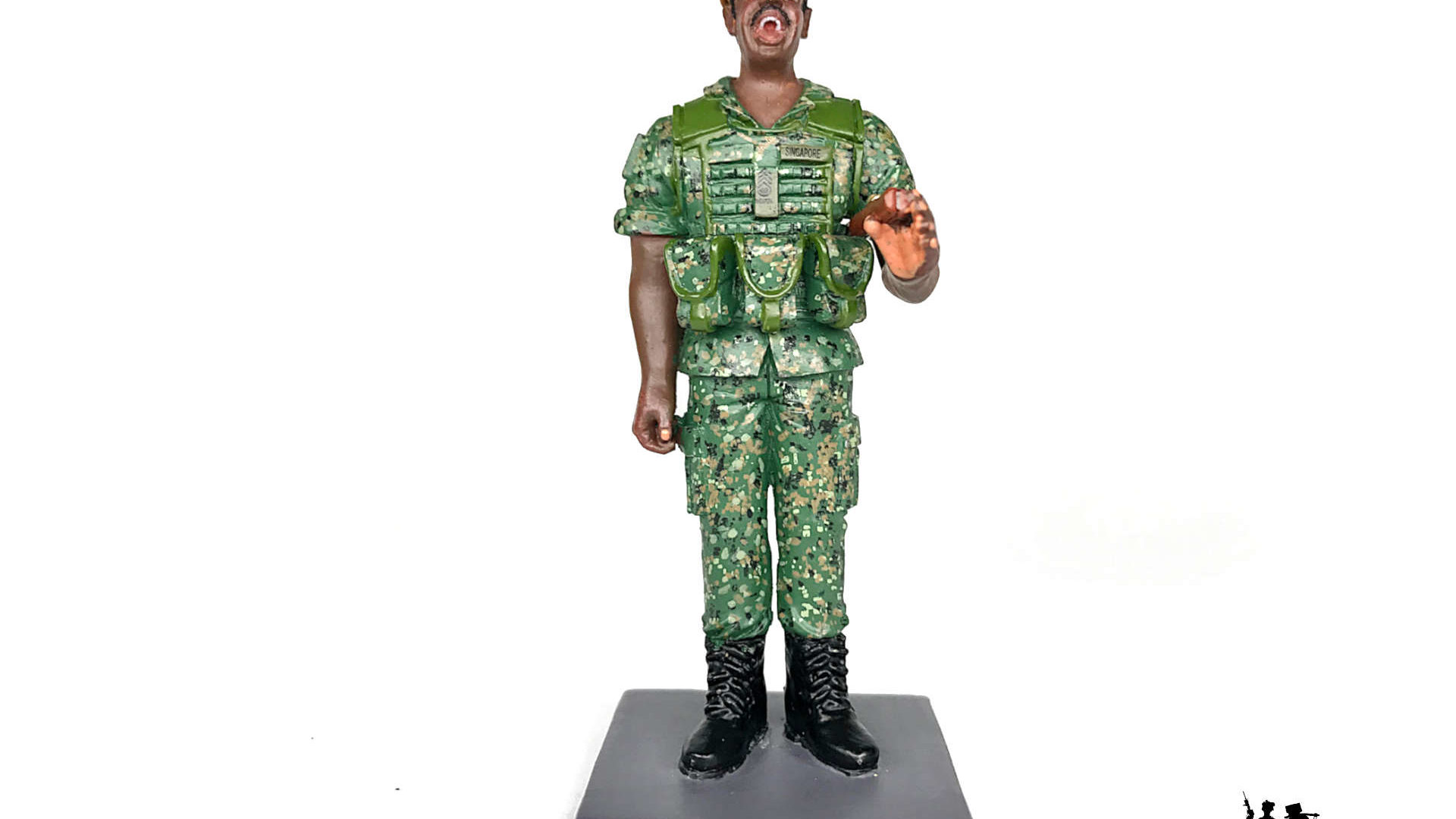 Miniature SAF Regimental Sergeant Major RSM Figurine Miniature Stories