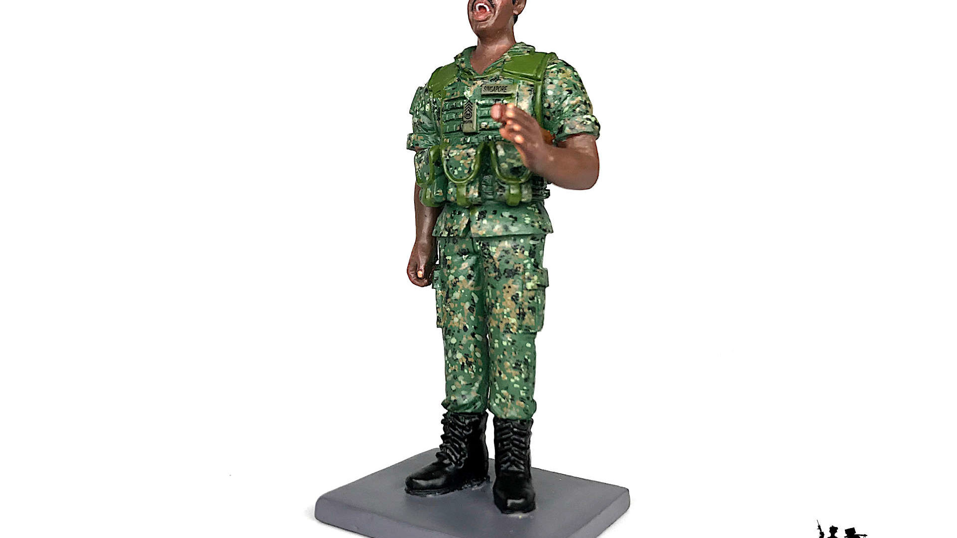 Miniature SAF Regimental Sergeant Major RSM Figurine Miniature Stories