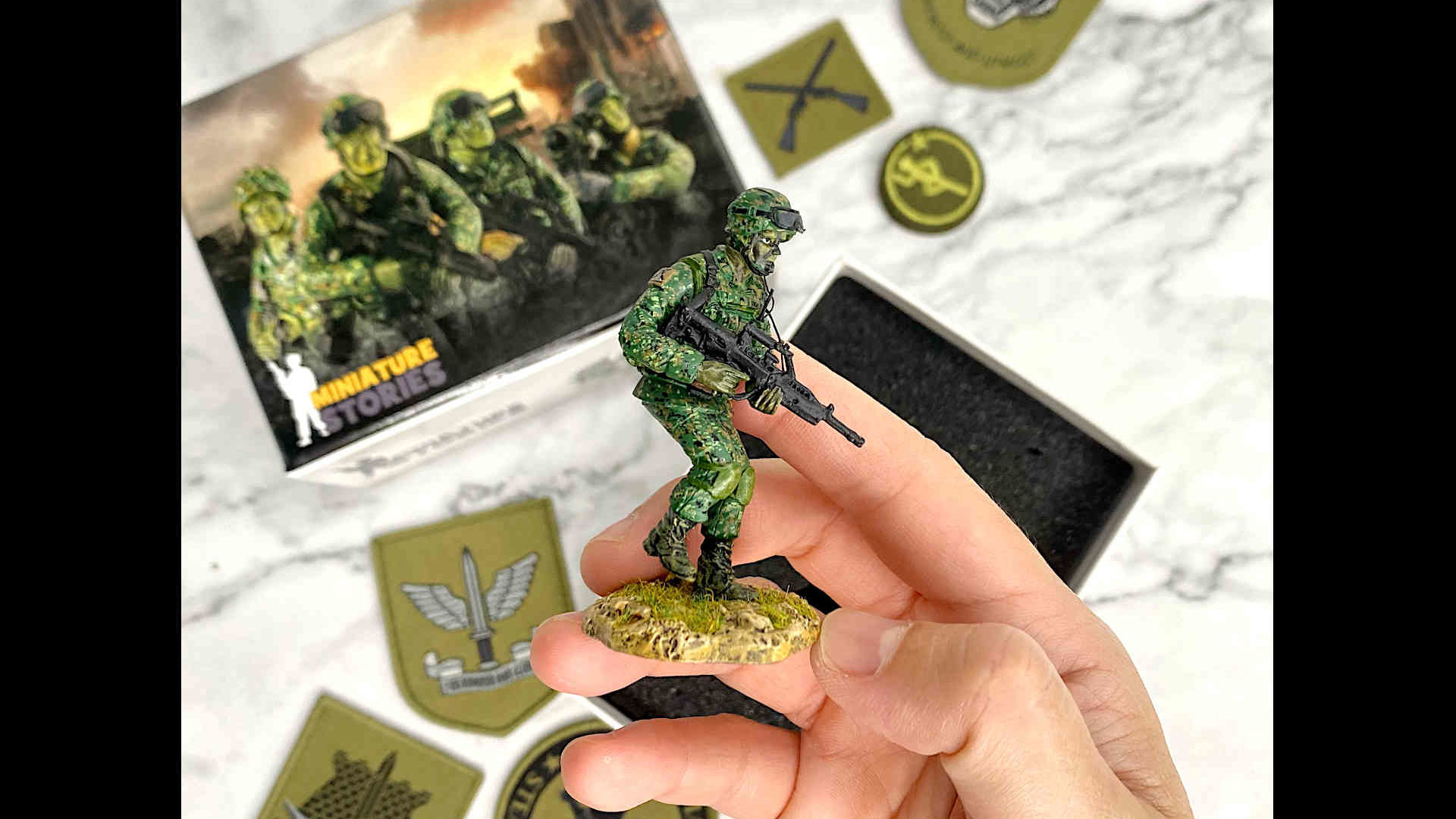 Miniature SAF Singapore Army Section Comd Soldier Figurine