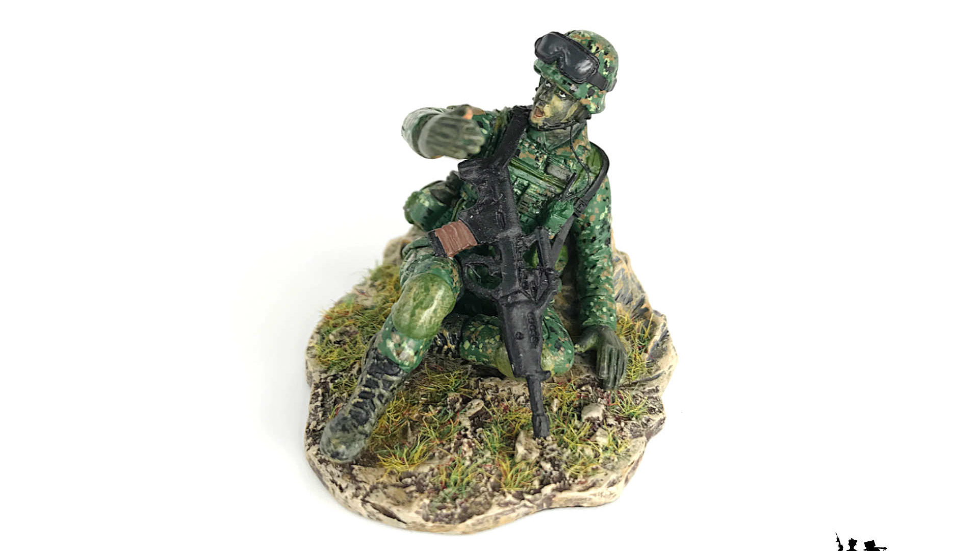 SAF Singapore Army Platoon Commander Figurine - Miniature Stories