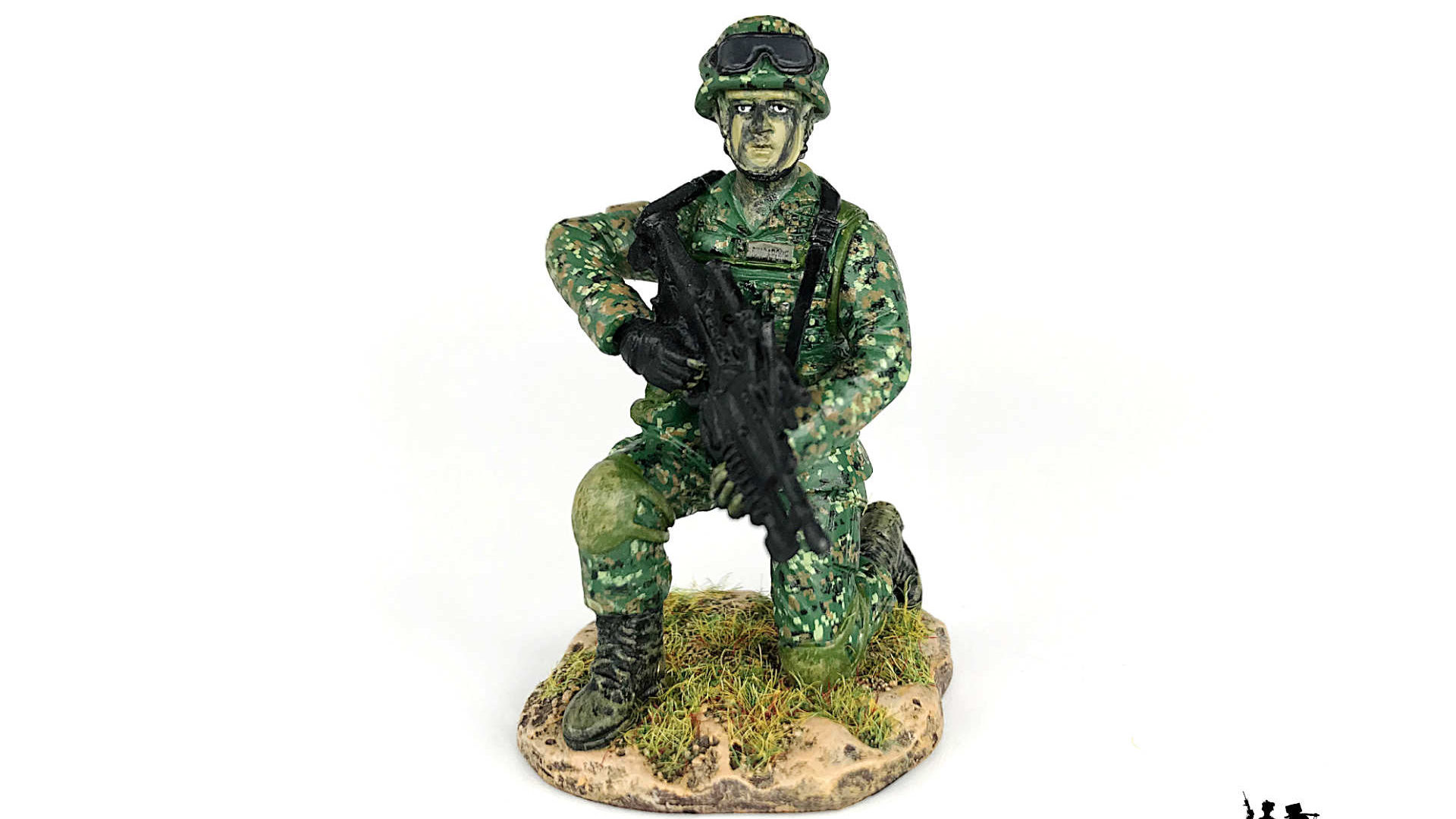 SAF Singapore Army M203 Gunner Soldier Figurine - Miniature Stories