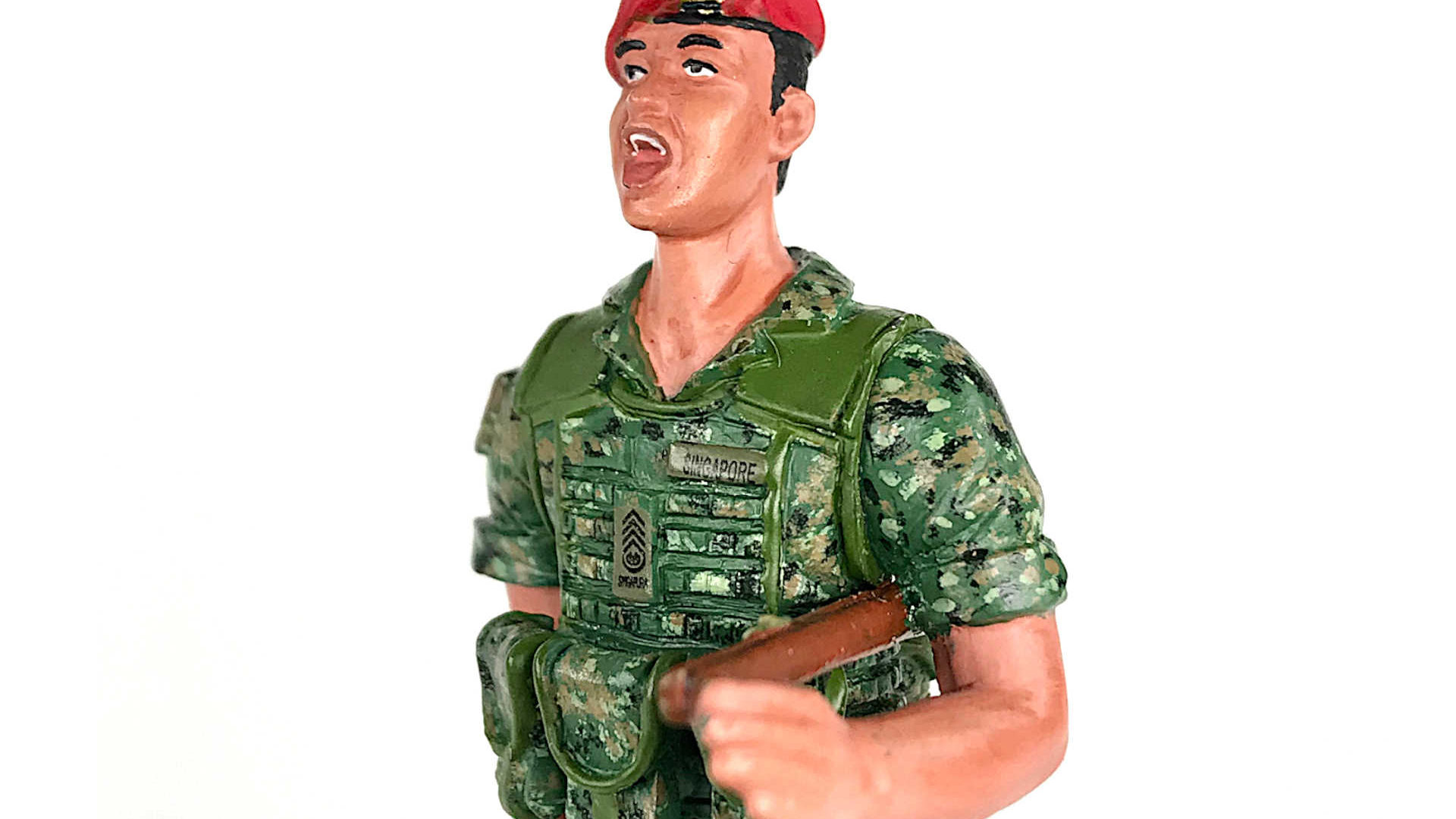 Miniature SAF Regimental Sergeant Major RSM Figurine Miniature Stories