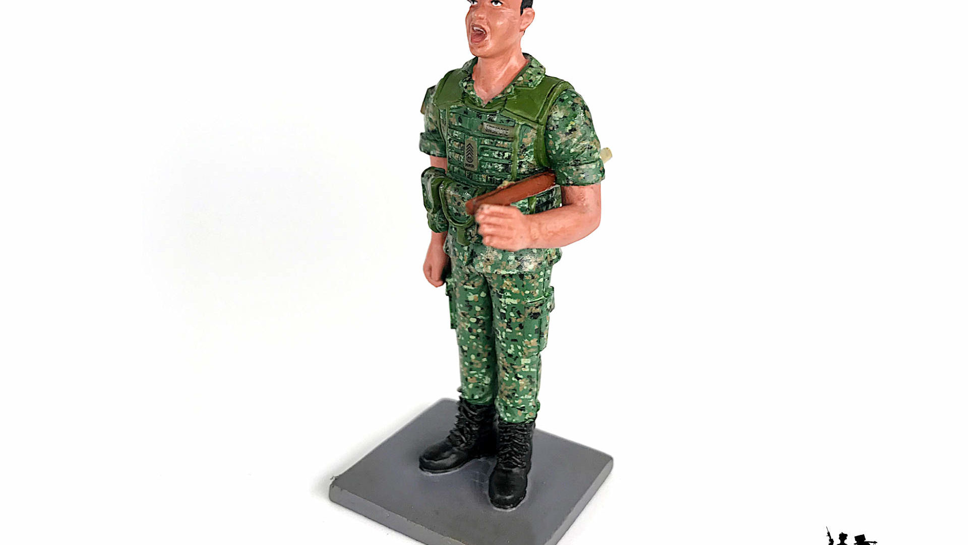 Miniature SAF Regimental Sergeant Major RSM Figurine Miniature Stories