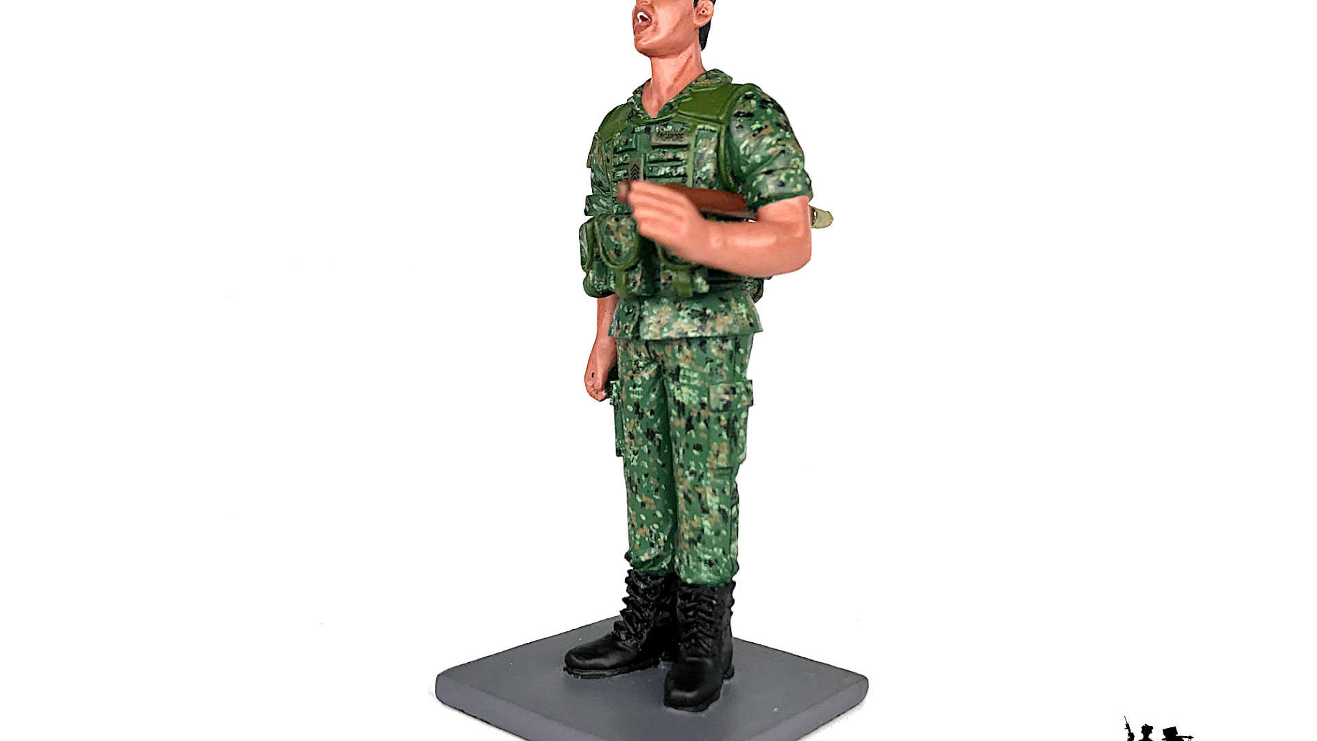 Miniature SAF Regimental Sergeant Major RSM Figurine Miniature Stories