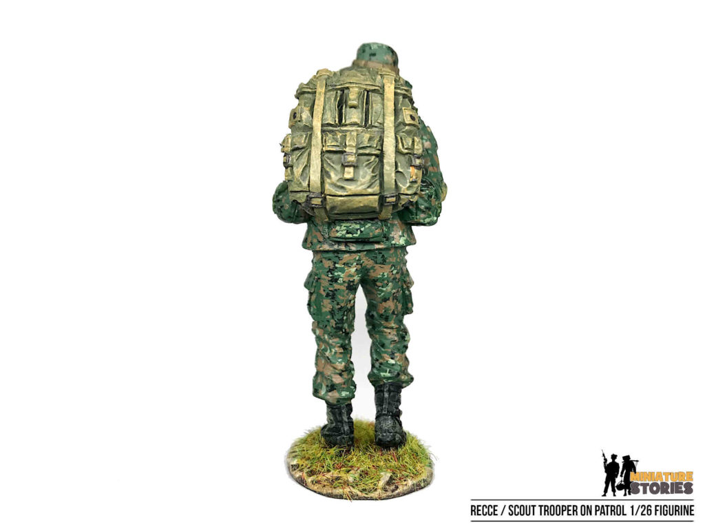 SAF Singapore Army Miniature Scout Recce Trooper Metal Figurine