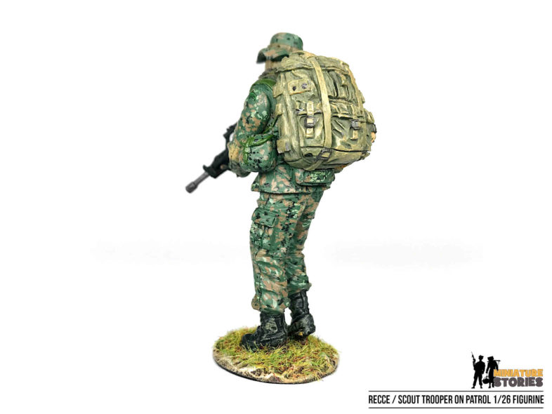 SAF Singapore Army Miniature Scout Recce Trooper Metal Figurine