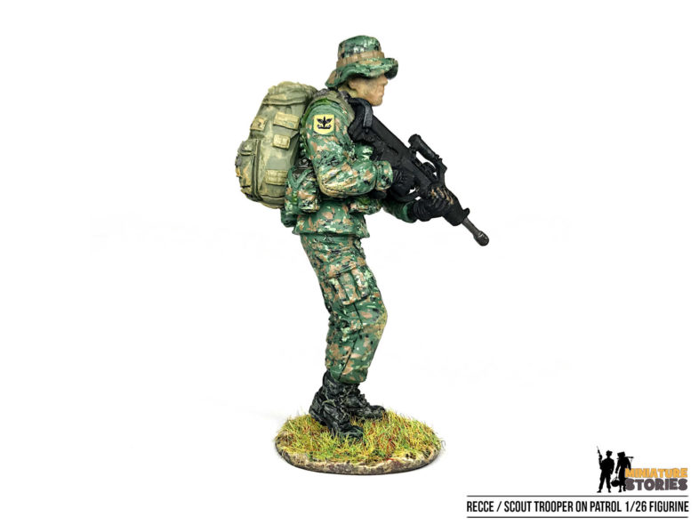 SAF Singapore Army Miniature Scout Recce Trooper Metal Figurine