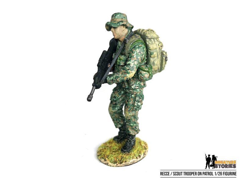 SAF Singapore Army Miniature Scout Recce Trooper Metal Figurine
