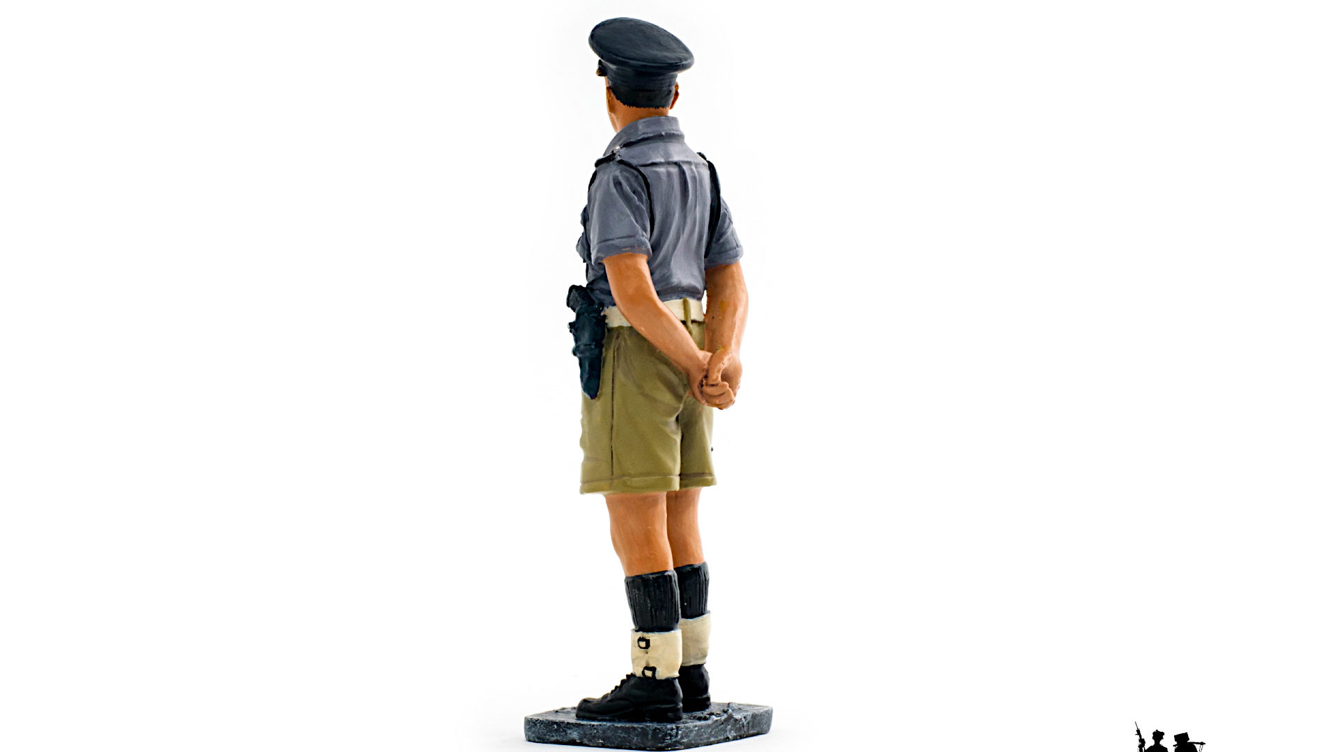 Miniature 1950s police officer figurine from Singapore