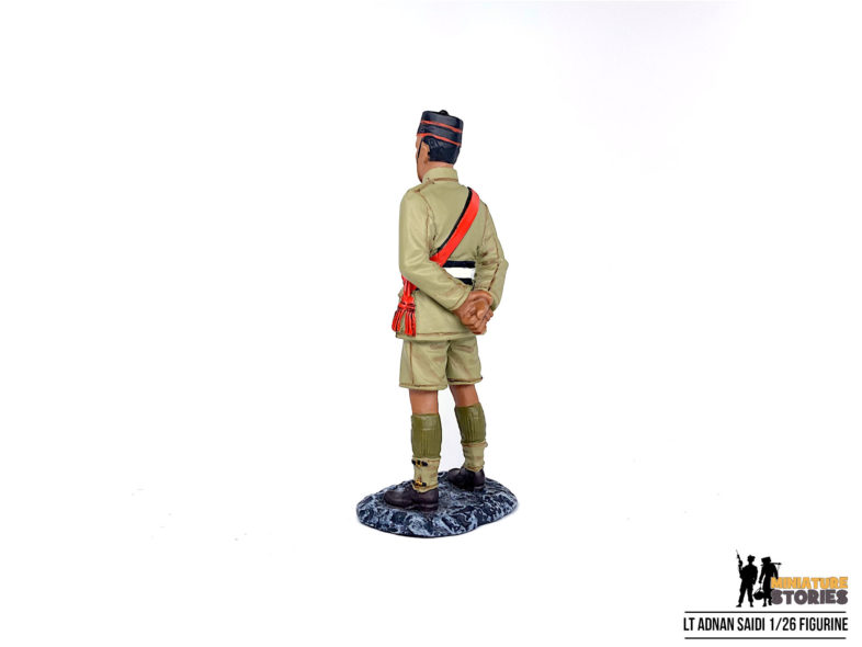 Miniature Lt Adnan Saidi Figurine from WWII in Ceremonial Uniform
