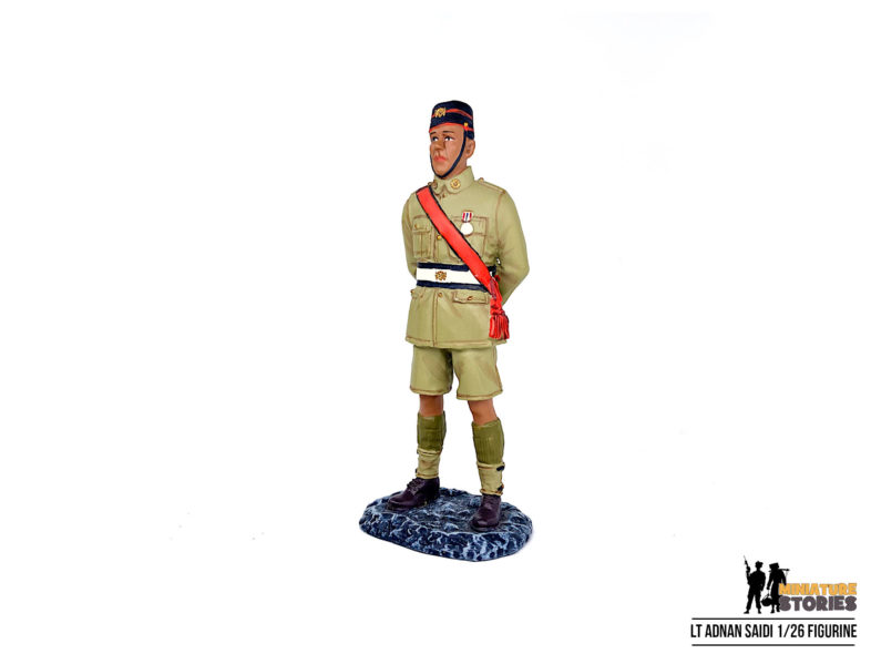 Miniature Lt Adnan Saidi Figurine from WWII in Ceremonial Uniform