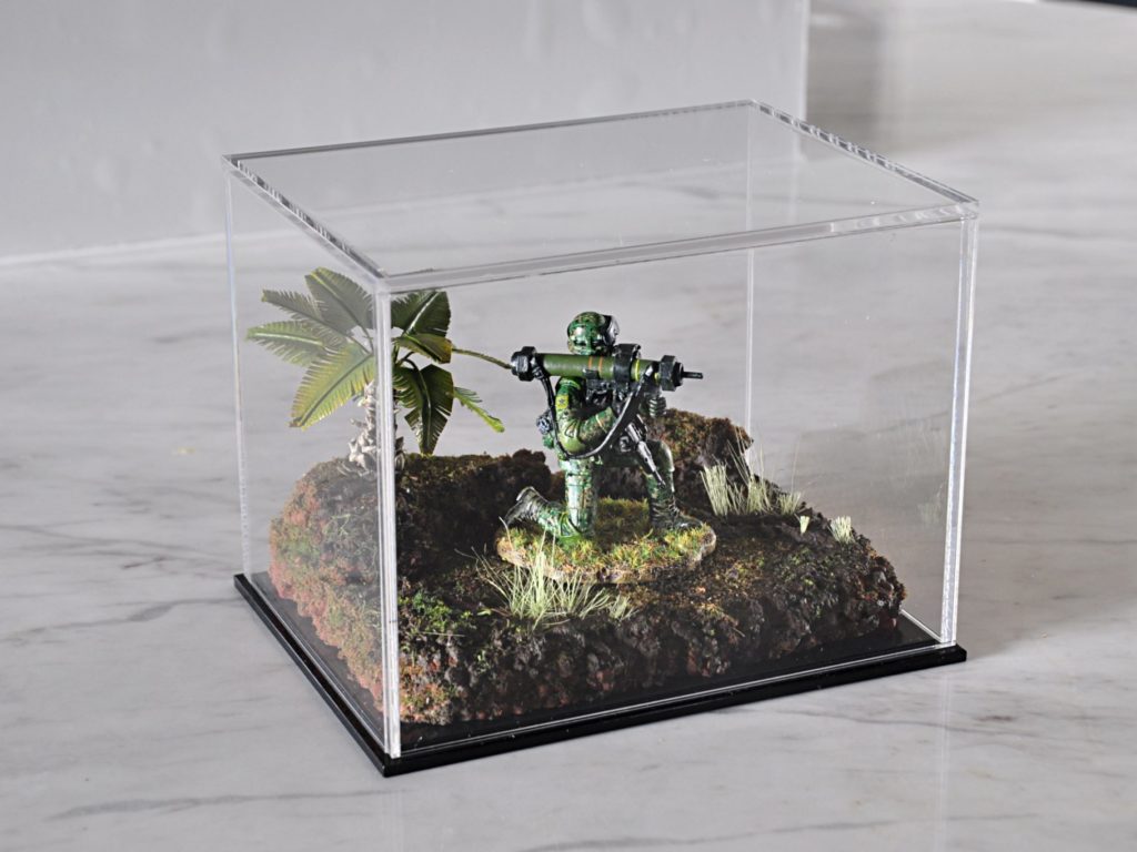 Singapore Army Soldier Diorama Jungle base - Miniature Stories