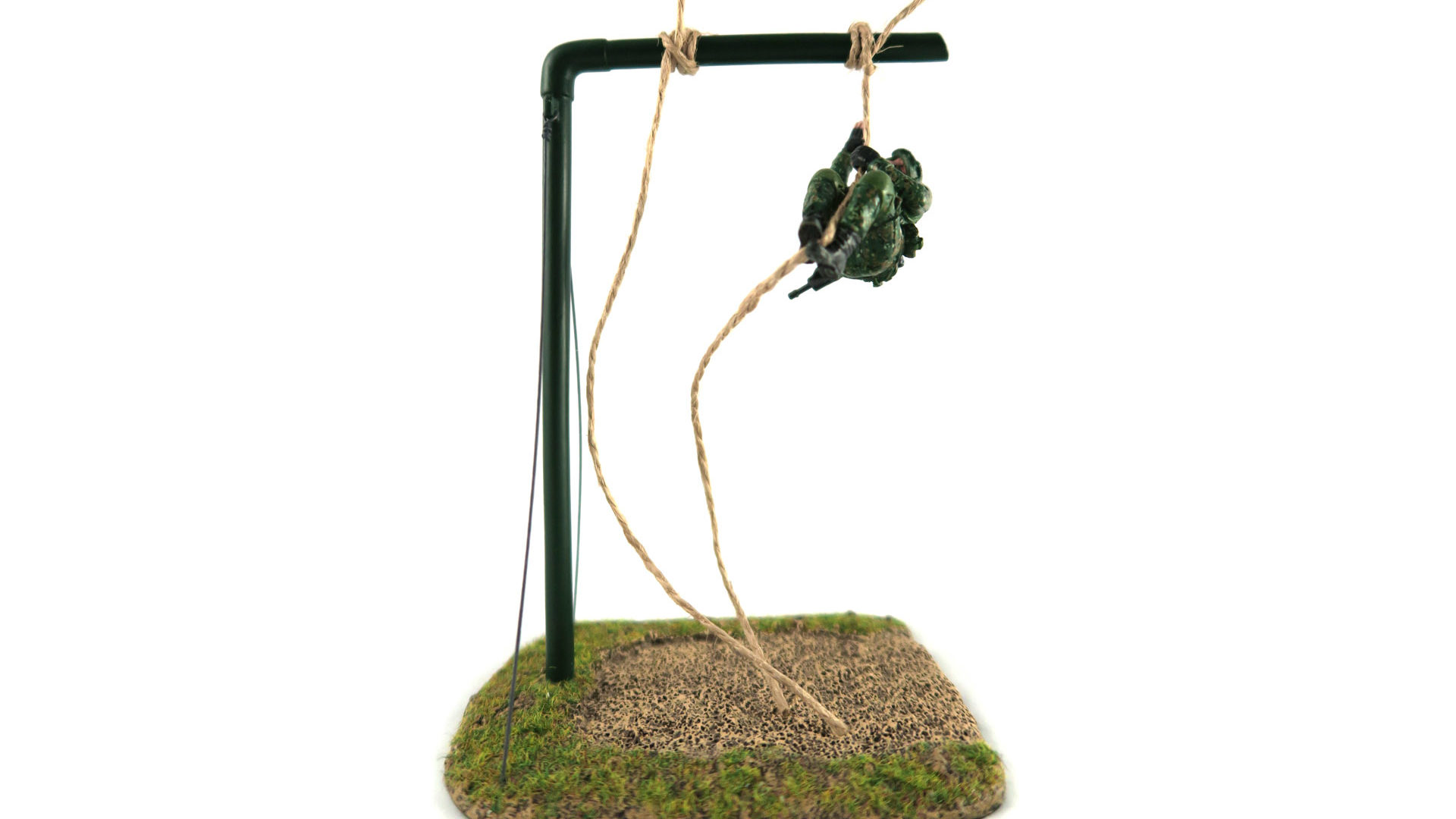 SAF Singapore Soldier Figurine on SOC Low Rope - Miniature Stories